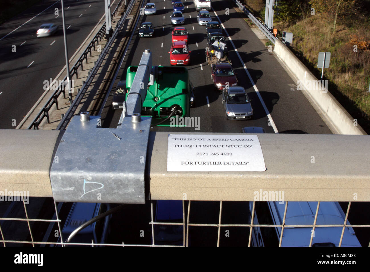 Traffic Detector above M25 Stock Photo - Alamy