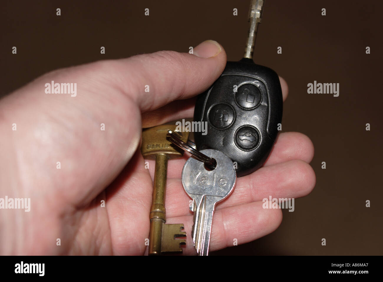 Keys in Palm Stock Photo - Alamy
