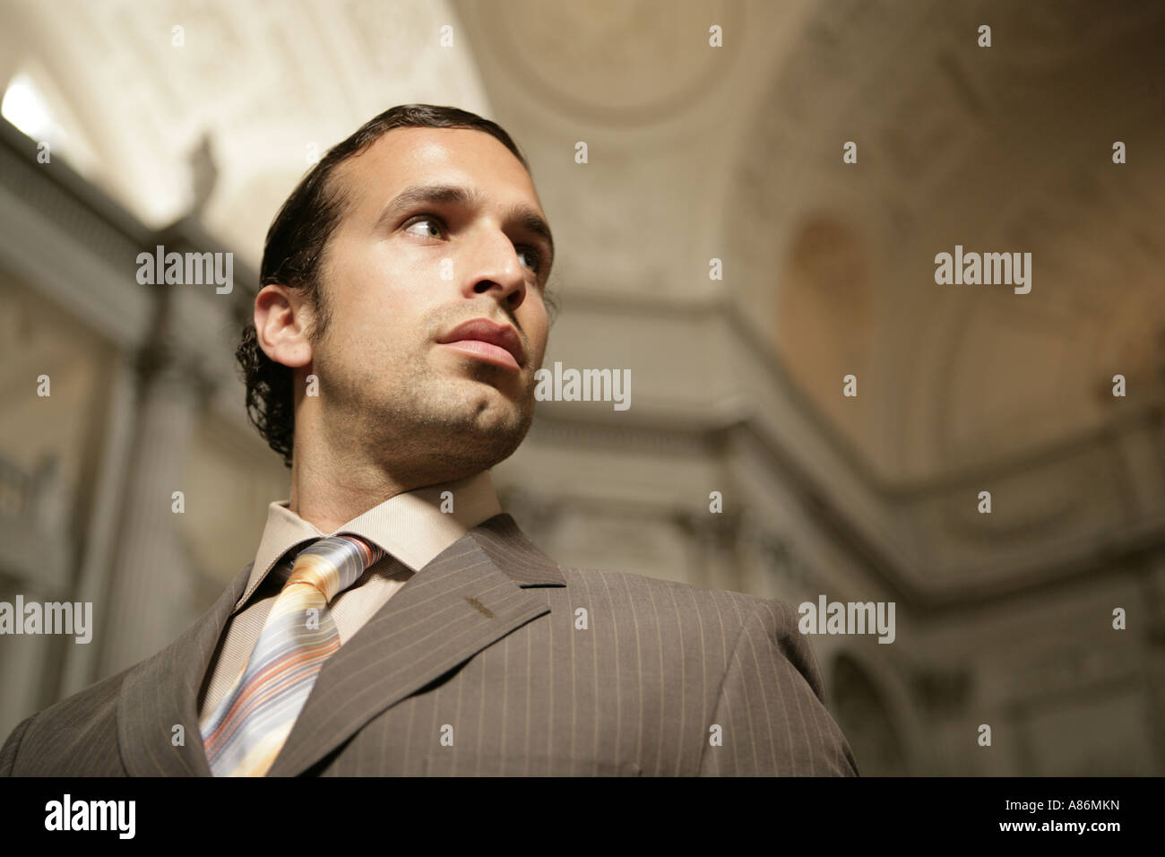 Profile of a businessman Stock Photo - Alamy