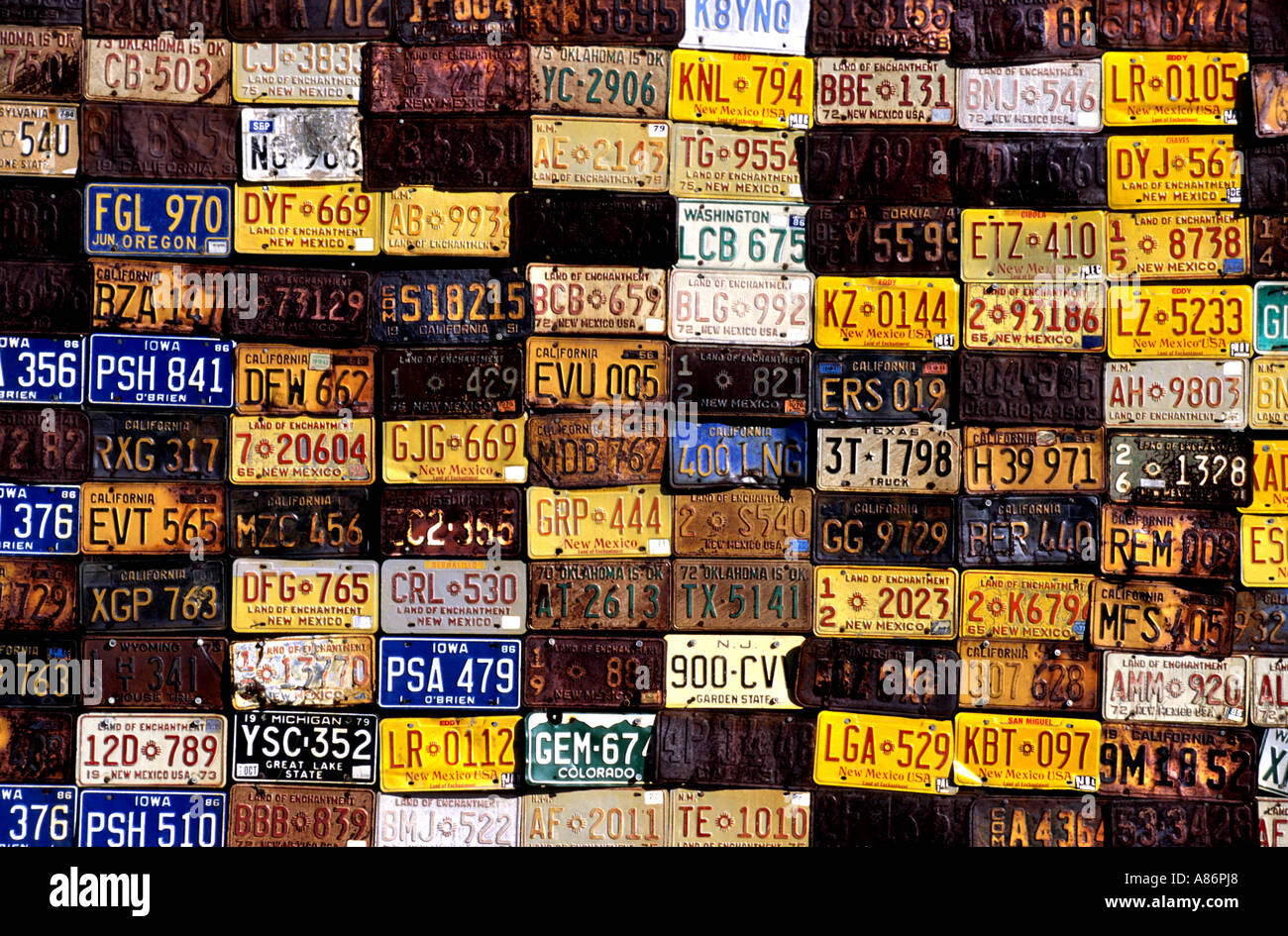 United States USA Various Signs Registration Stock Photo - Alamy