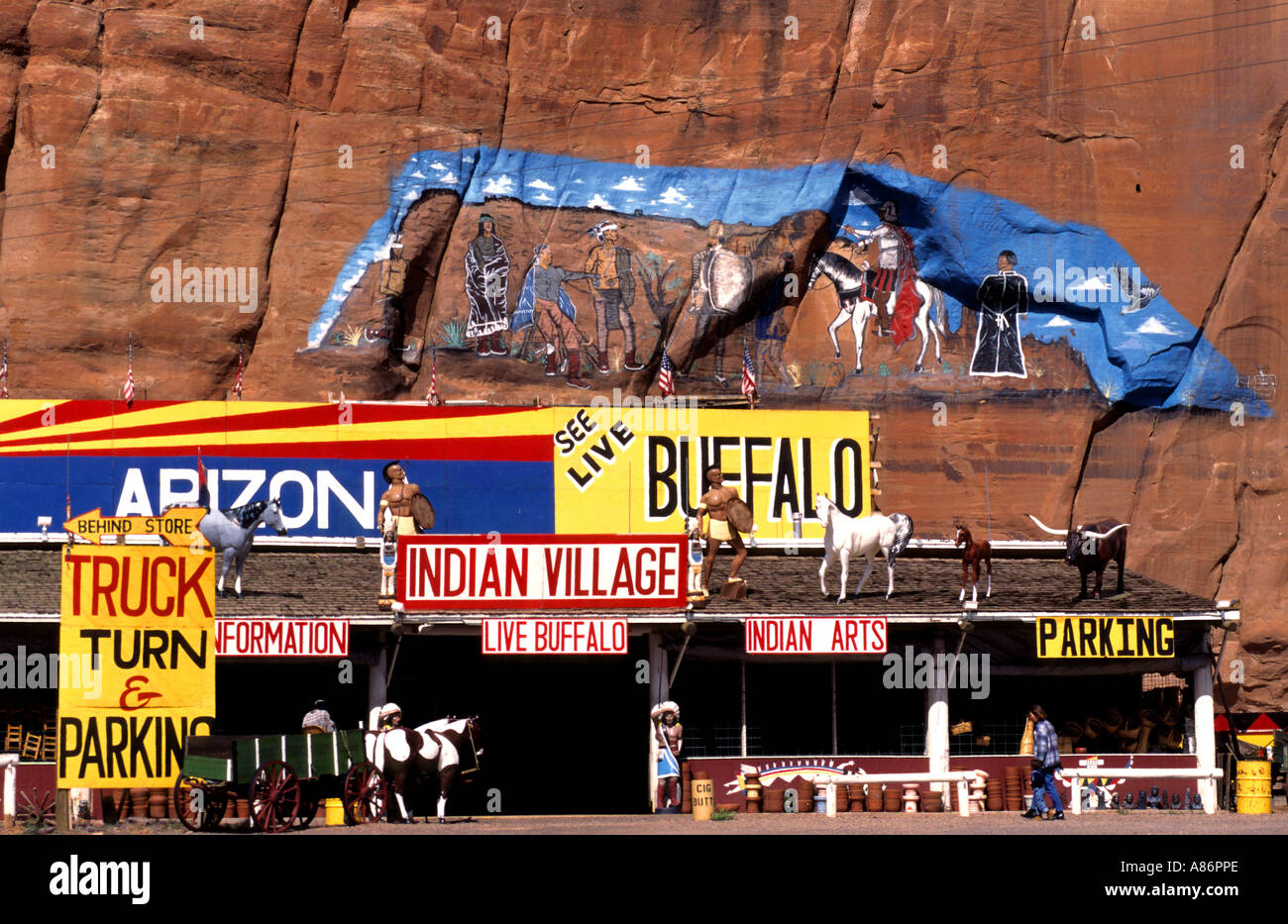 United States USA Route 66 National Highway Trucks Cars Arizona Shops ...
