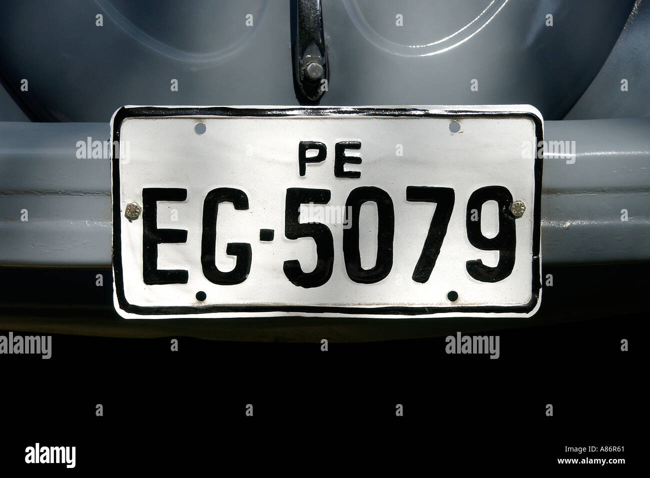 License plate on VW Stock Photo - Alamy