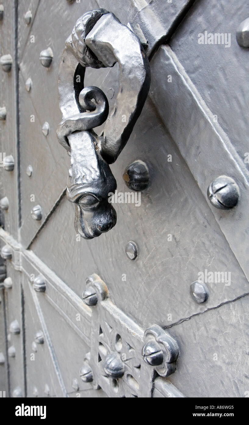 Ornate door handle Stock Photo - Alamy