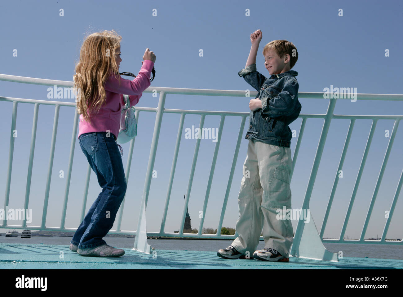 Two kids playing together Stock Photo - Alamy