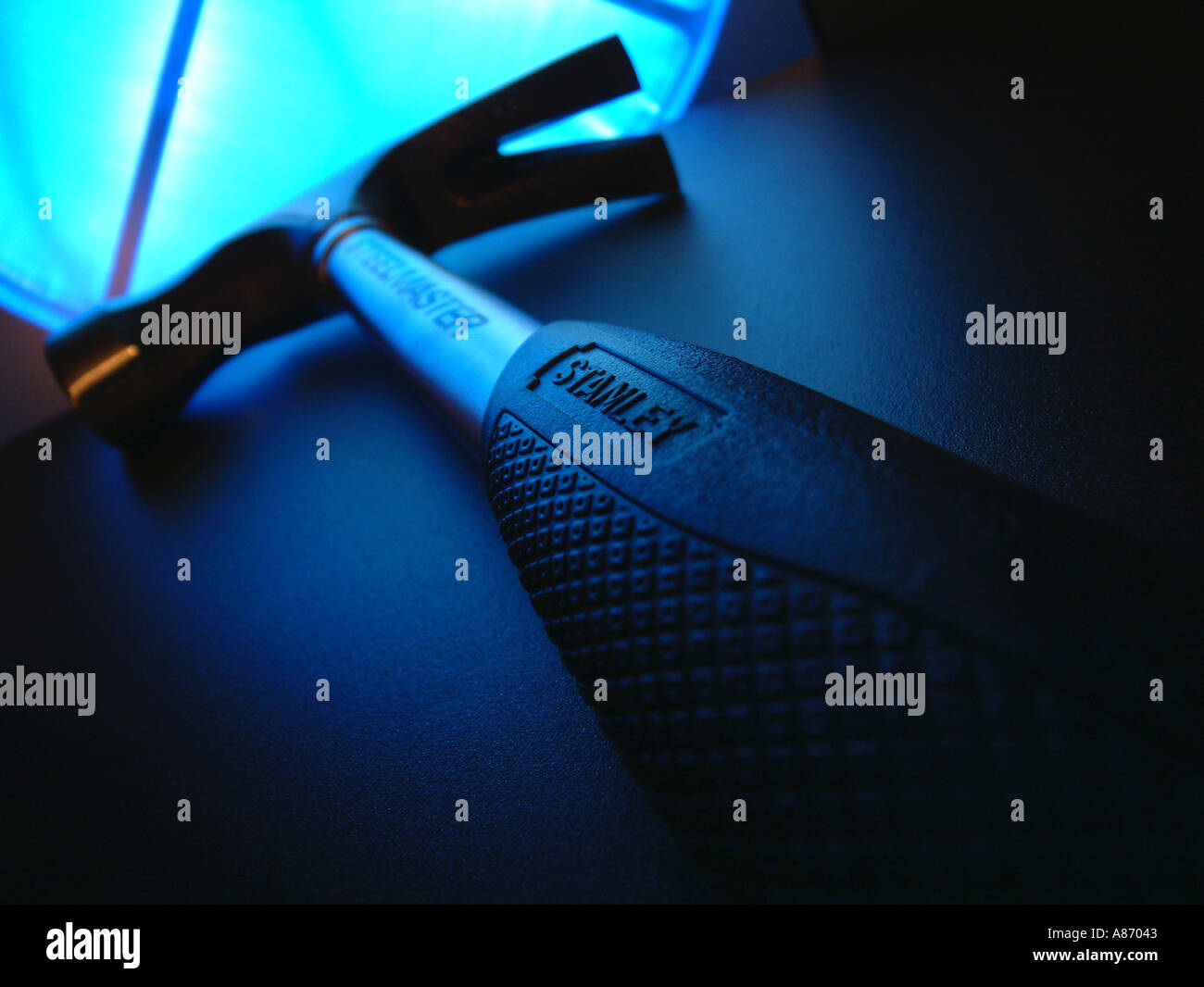 Hammer on Work Surface Stock Photo - Alamy