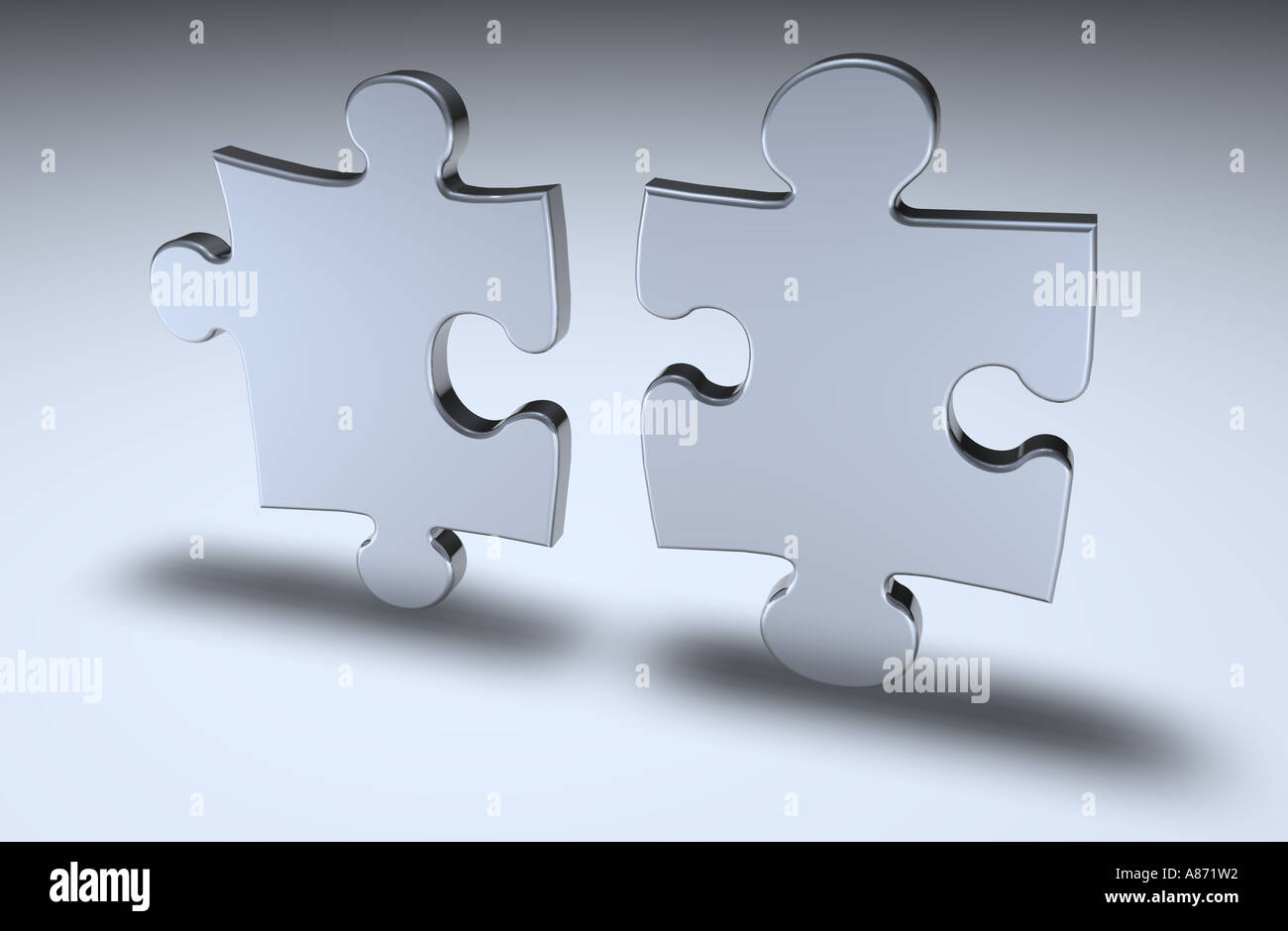 Two puzzle pieces fitting hi-res stock photography and images - Alamy
