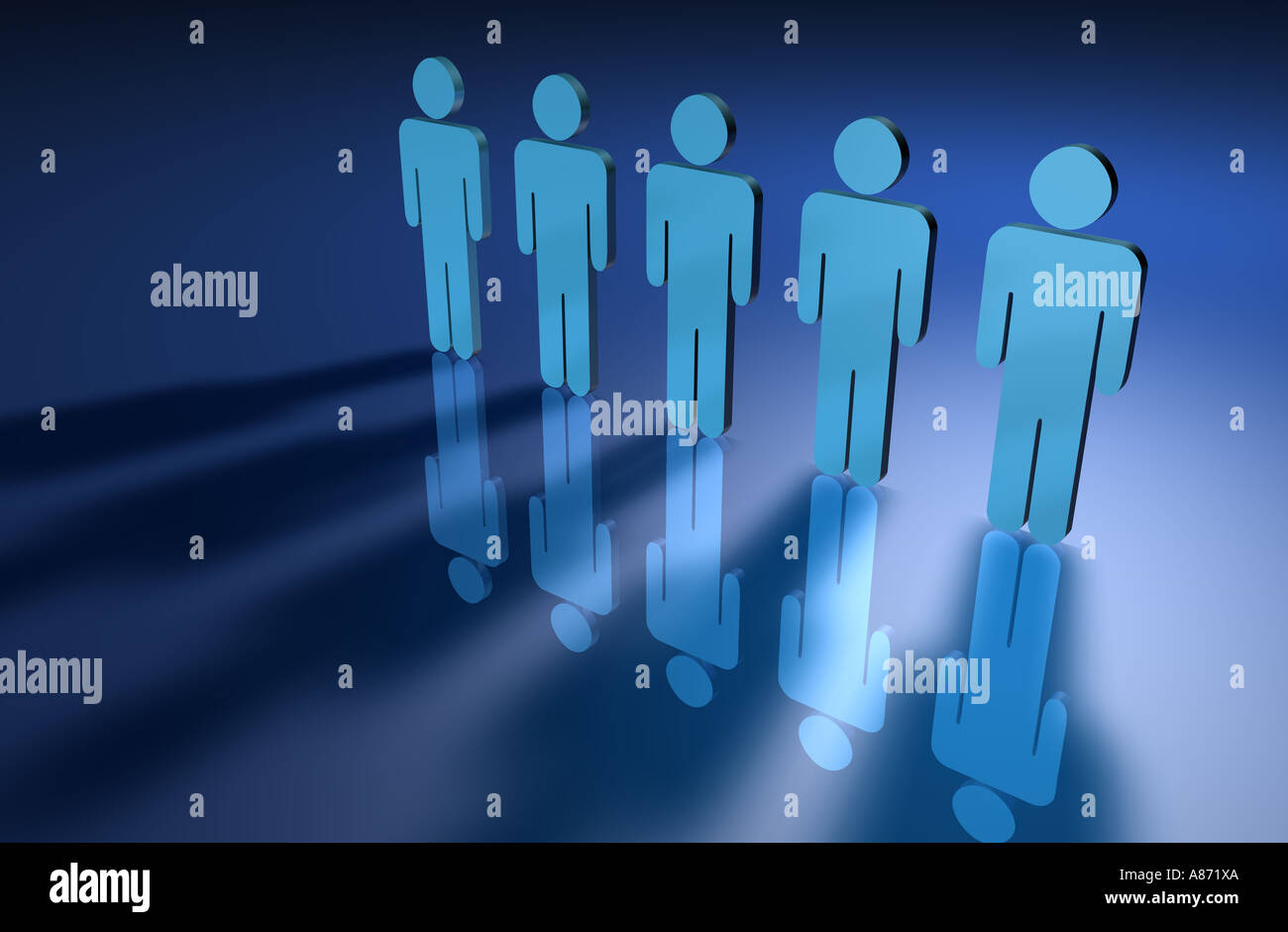 3d human team hi-res stock photography and images - Alamy