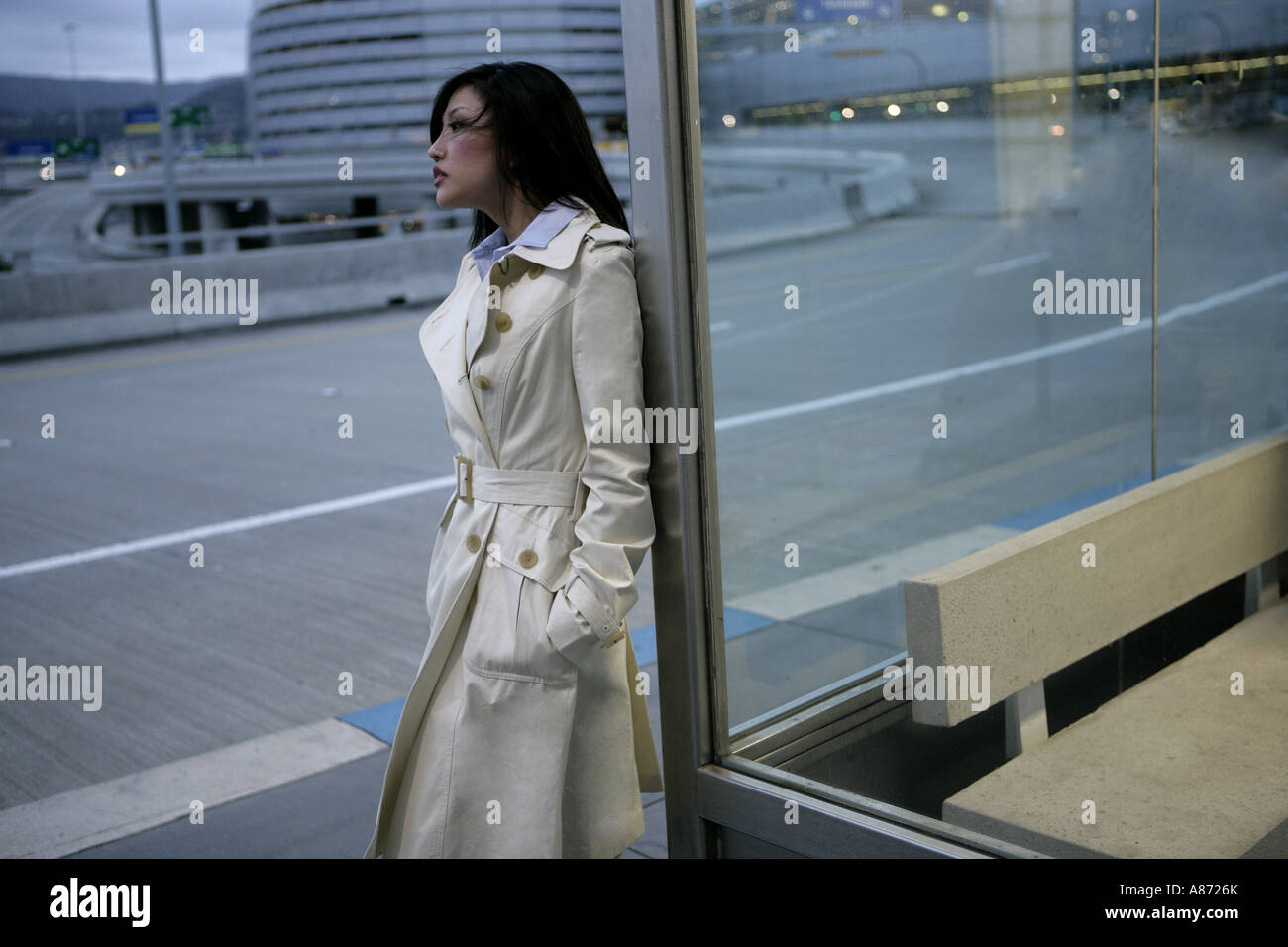 A young woman in a pensive mood Stock Photo - Alamy