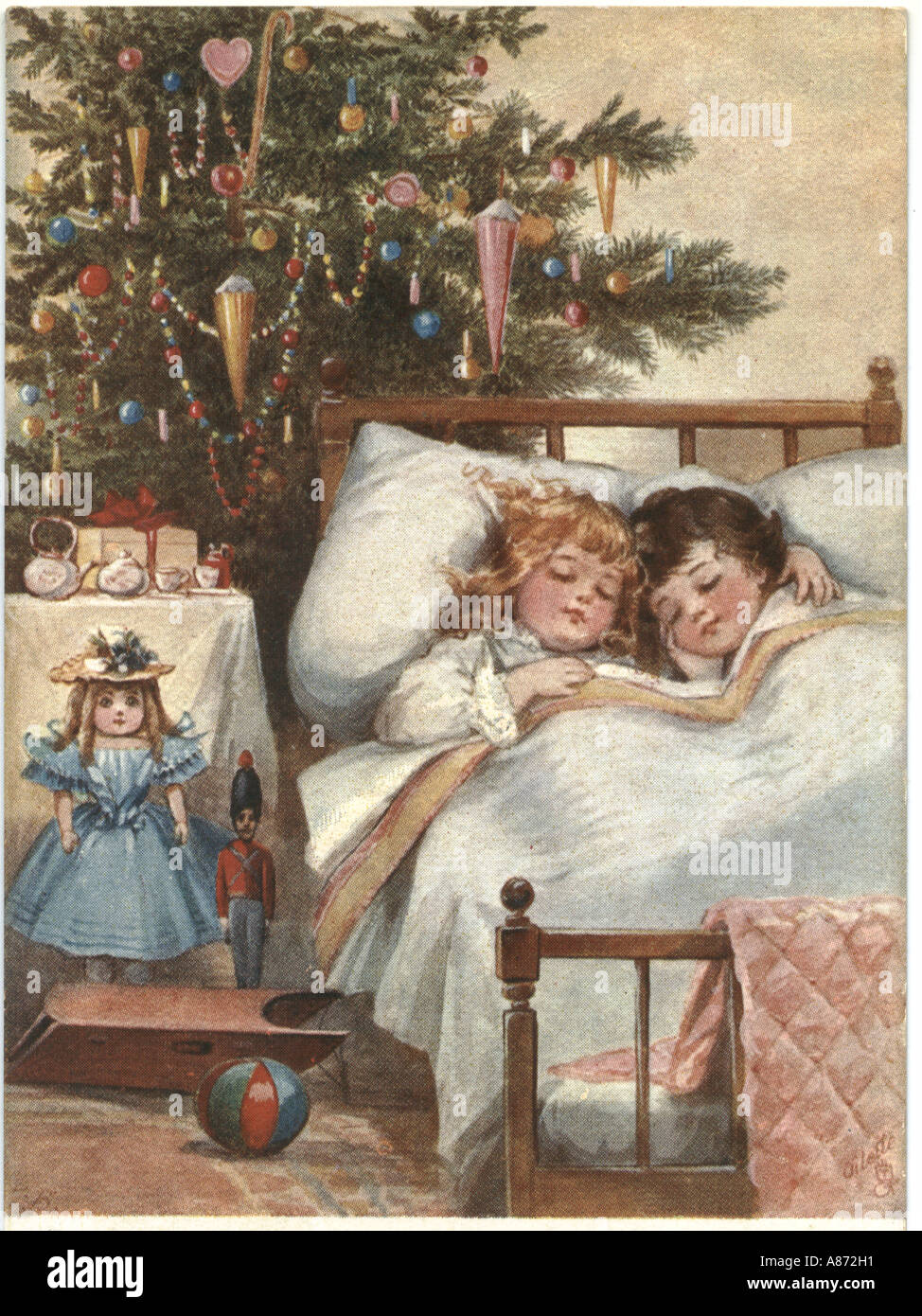 Edwardian Christmas Tree Toys High Resolution Stock Photography and ...