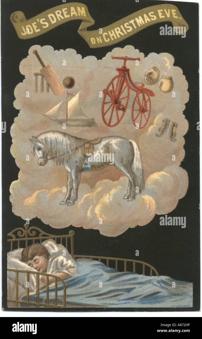 Victorian christmas card 1880s hi-res stock photography and images - Alamy