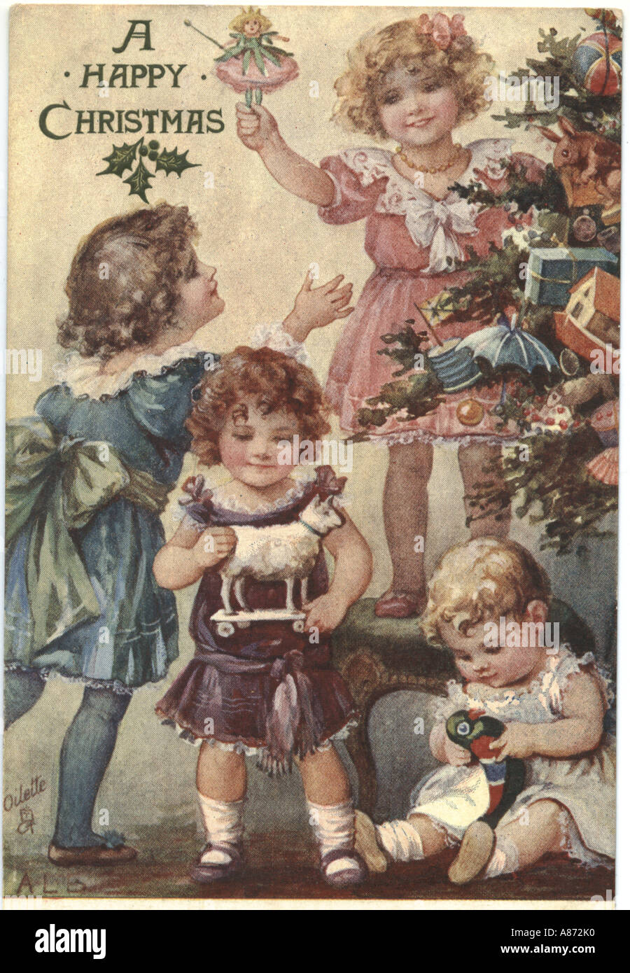 Edwardian christmas tree hi-res stock photography and images - Alamy