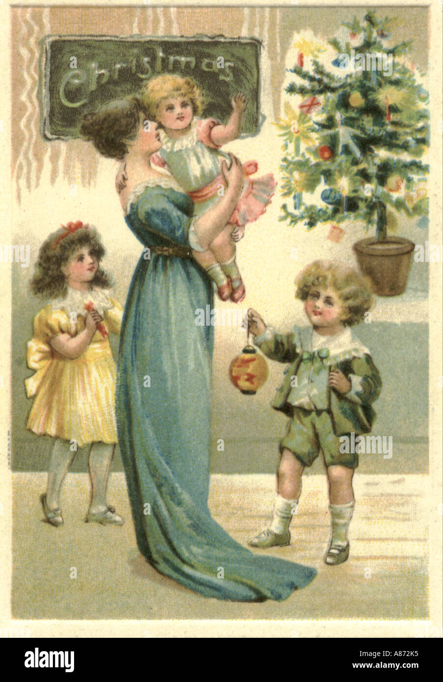 Victorian christmas tree decorations hi-res stock photography and ...