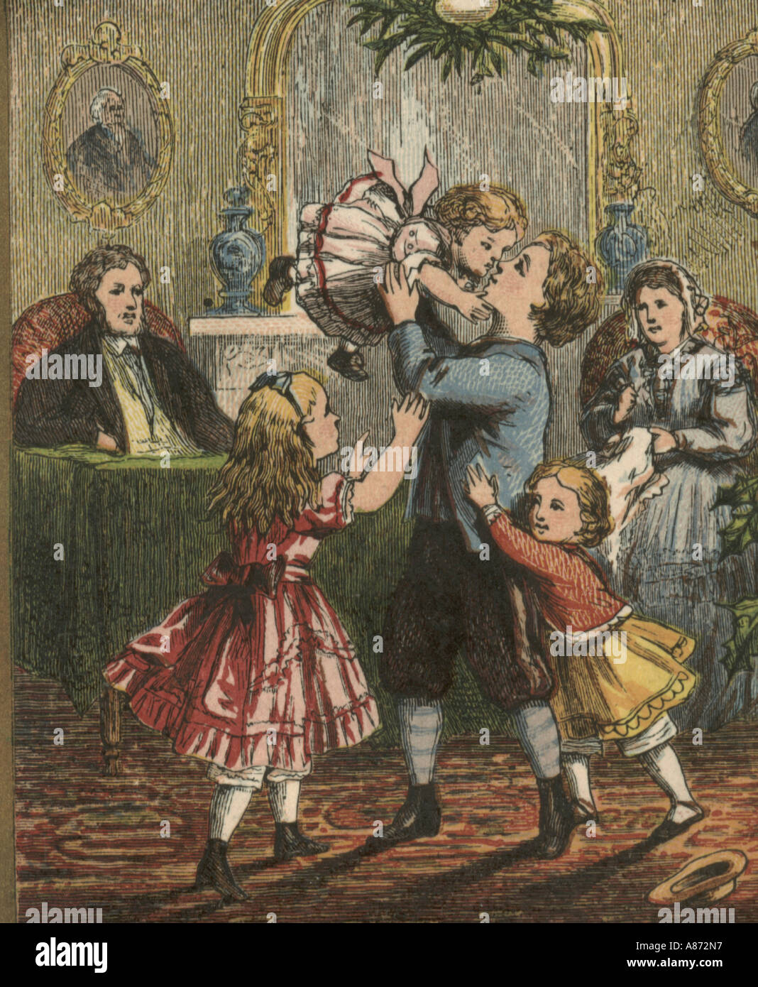 Victorian christmas children party hi-res stock photography and images ...