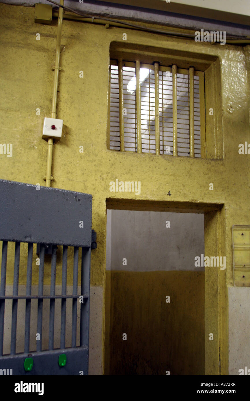 Opened Door, Prison cell, Victoria Prison, Hong kong Stock Photo - Alamy