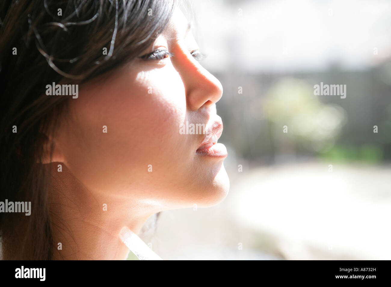 Young woman, close-up Stock Photo - Alamy