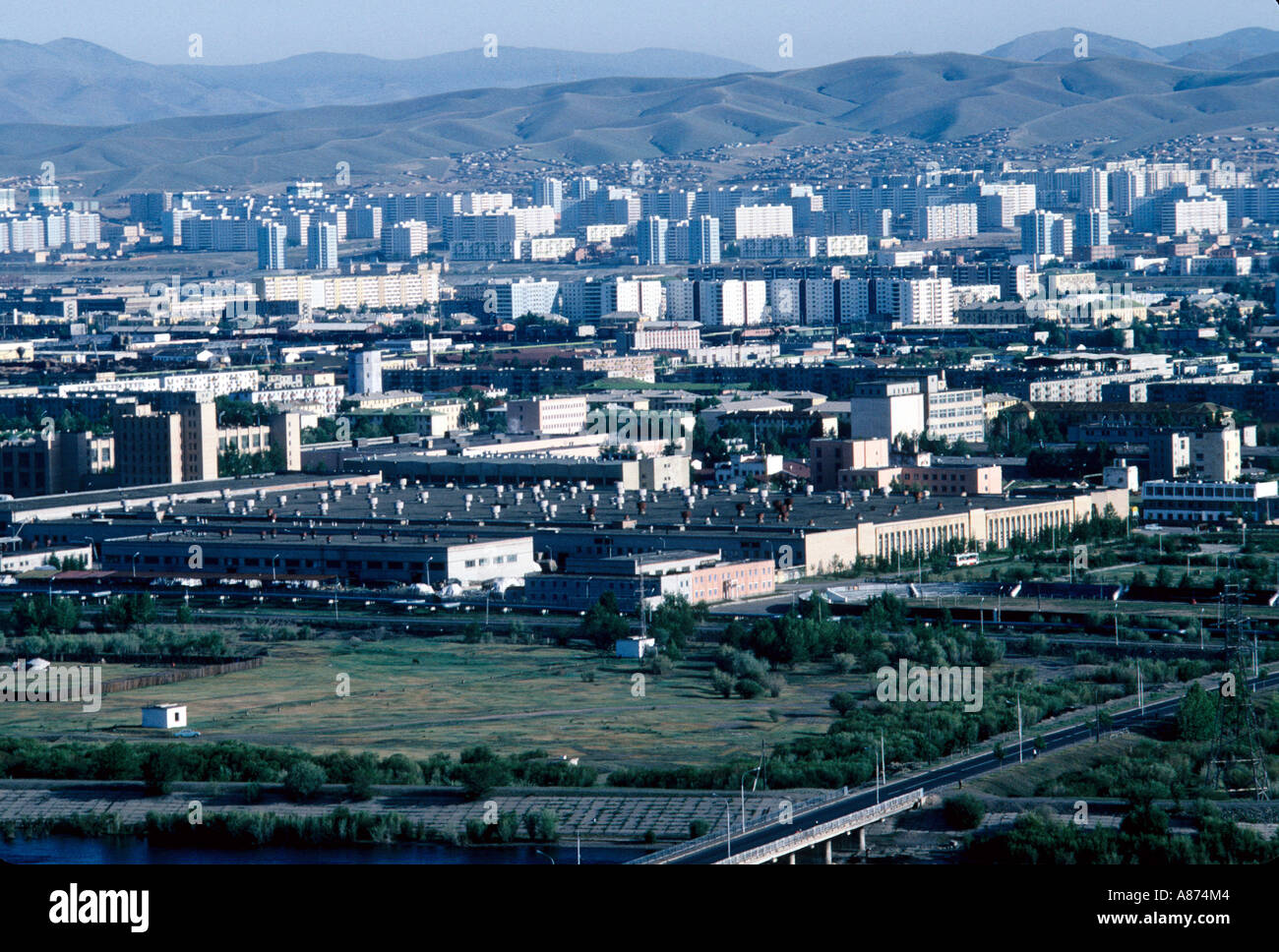 Mongolia view of Ulaanbaatar Stock Photo - Alamy