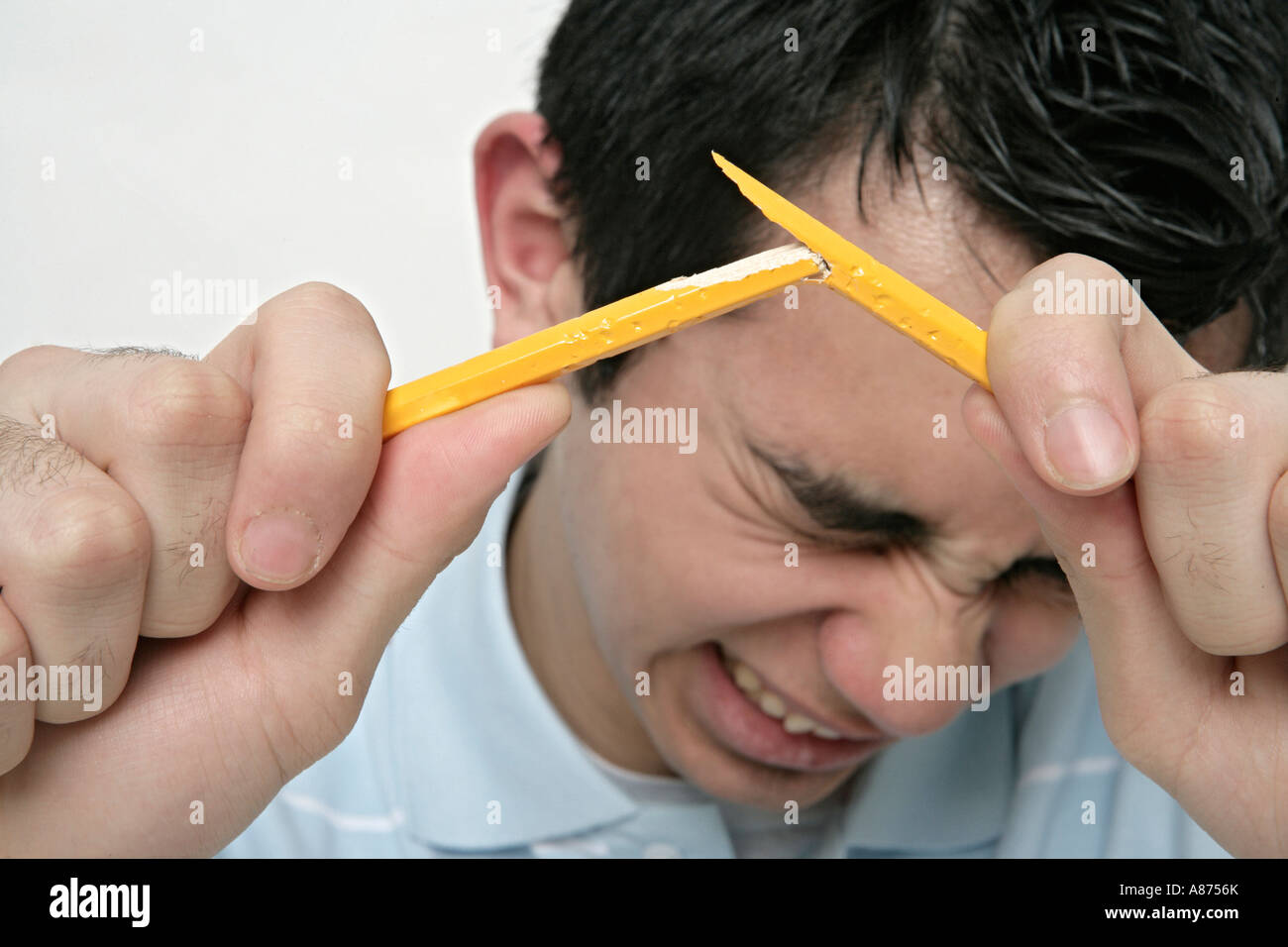 Close-up of a angry boy Stock Photo - Alamy