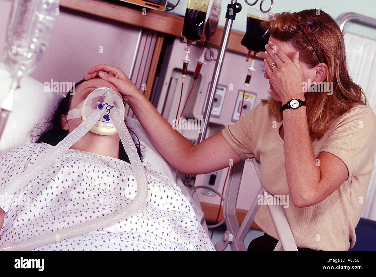 Coma patient hospital bed hi-res stock photography and images - Alamy