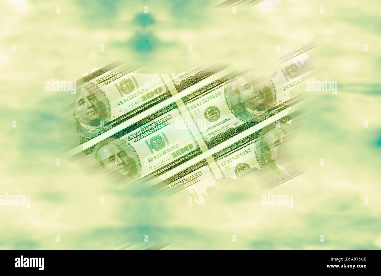 US dollars map Stock Photo - Alamy