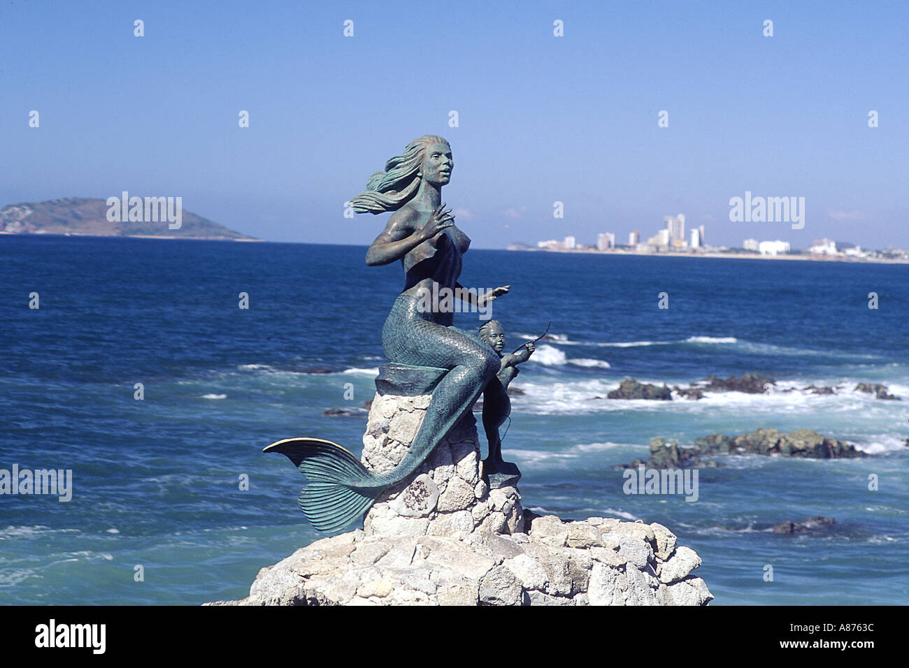 Mermaid Statue Mazatlan Mexico Stock Photo - Alamy
