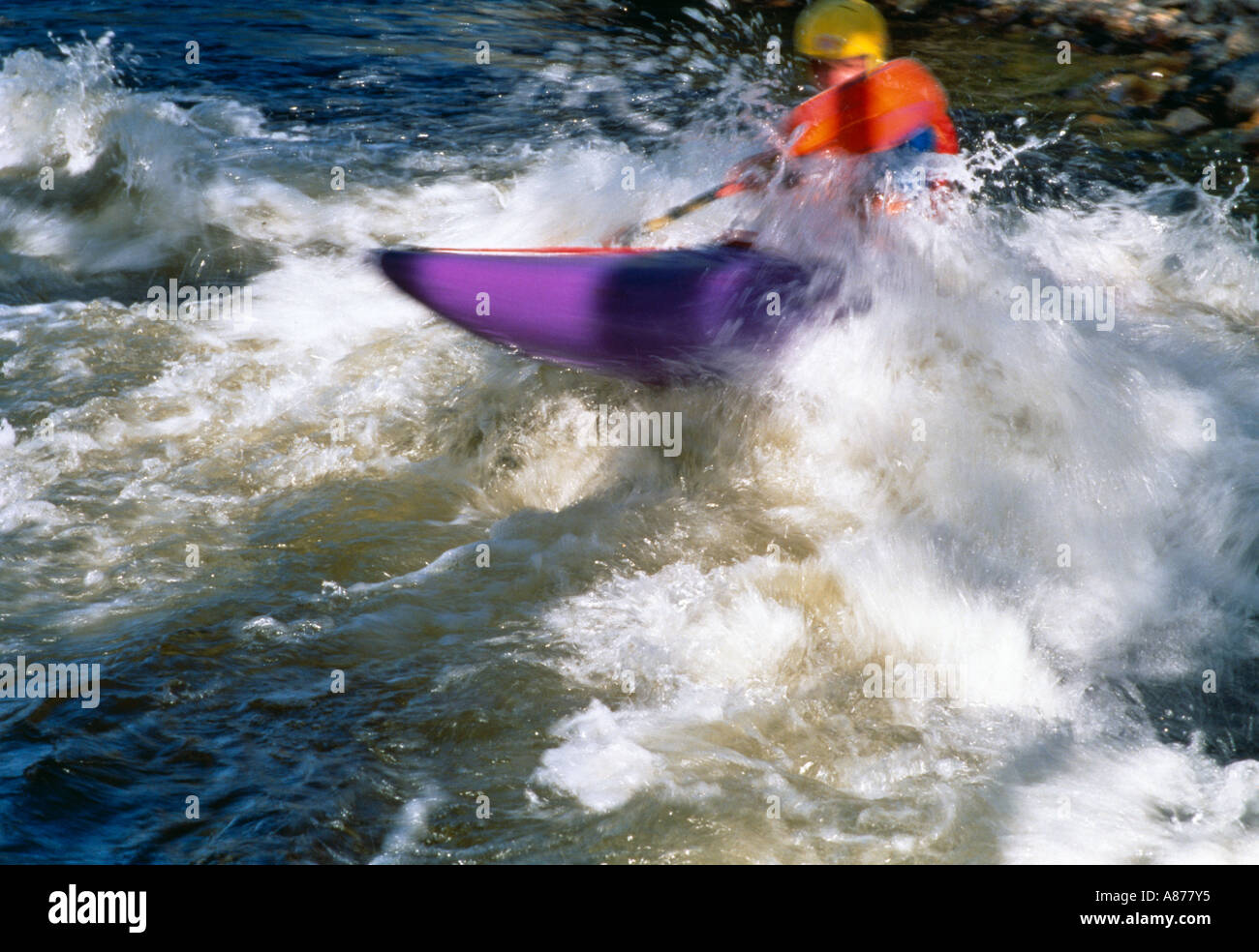 Kayaking in white water on one of Colorado many action packed rivers ...