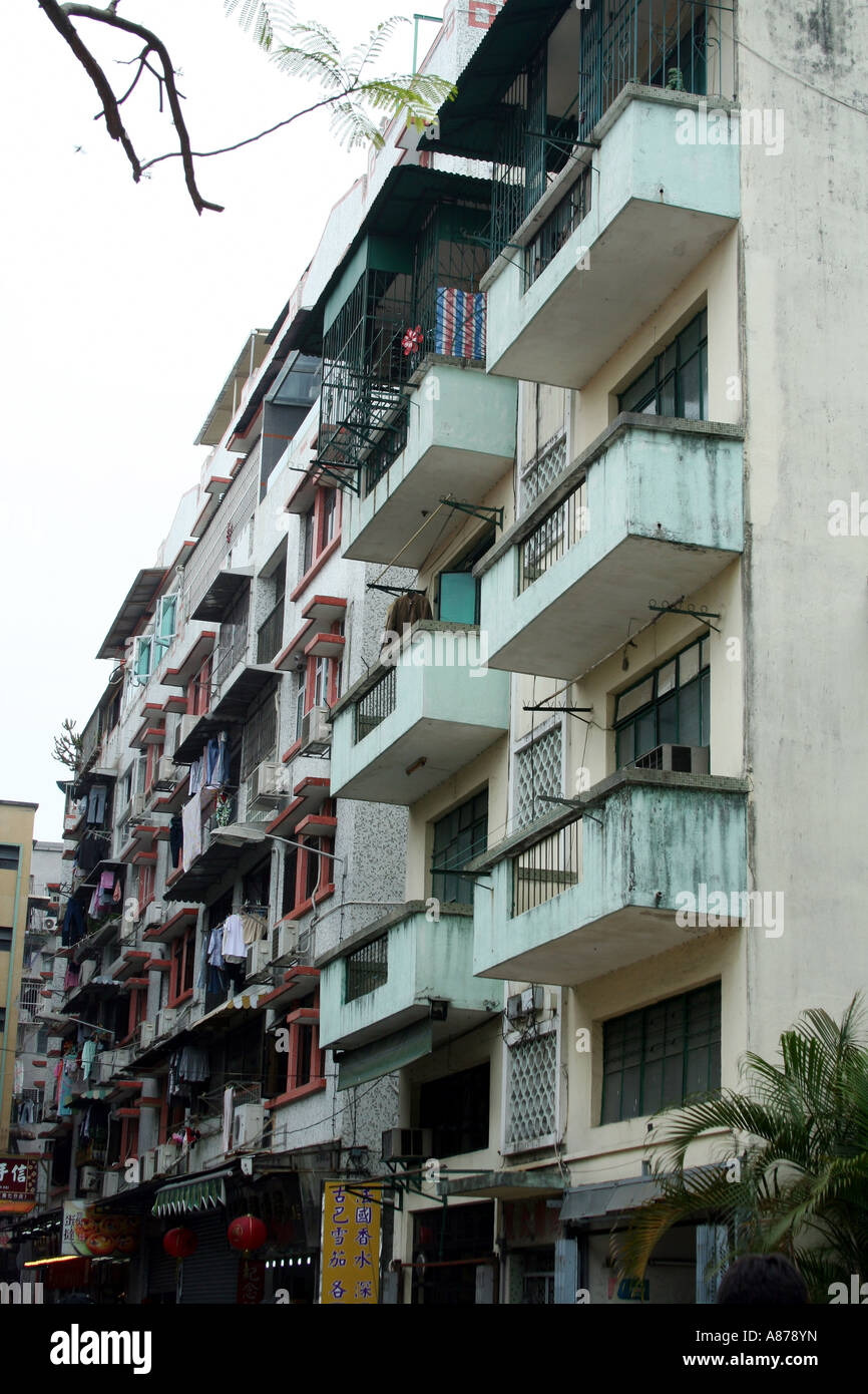 Macau Residential Buildings Stock Photo - Alamy