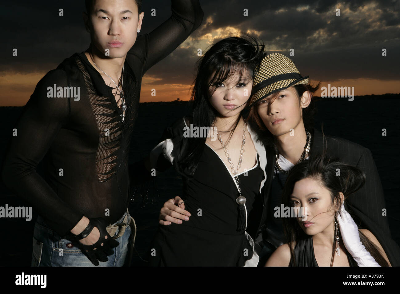 Portrait of two couples Stock Photo - Alamy