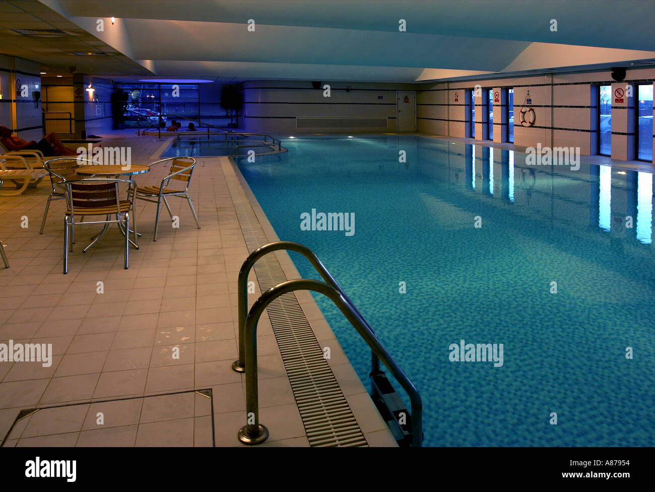 Swimming pool in Health club Stock Photo - Alamy