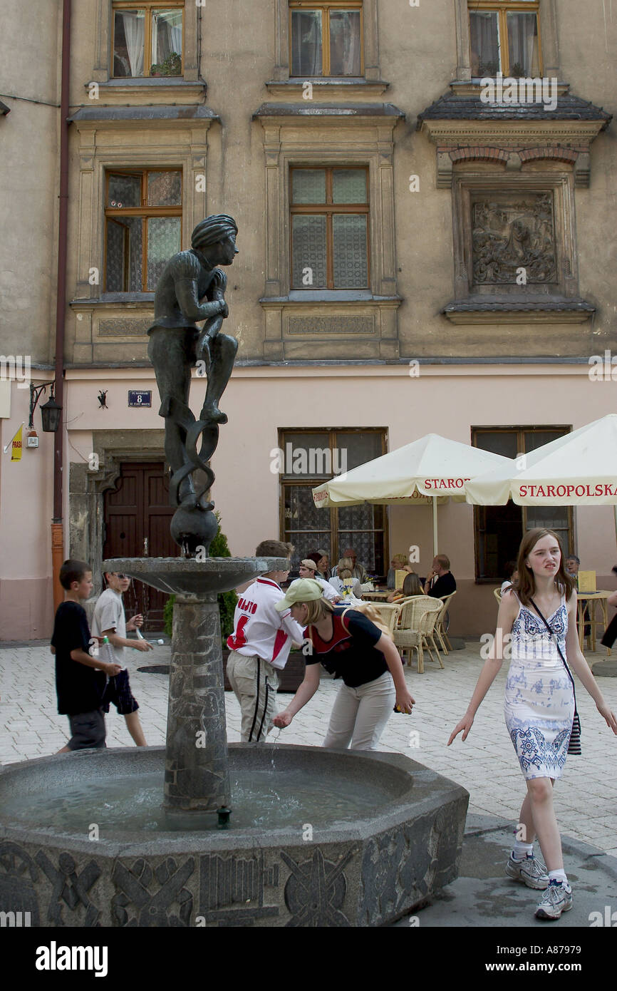 Statue Krakow Square Stock Photo - Alamy