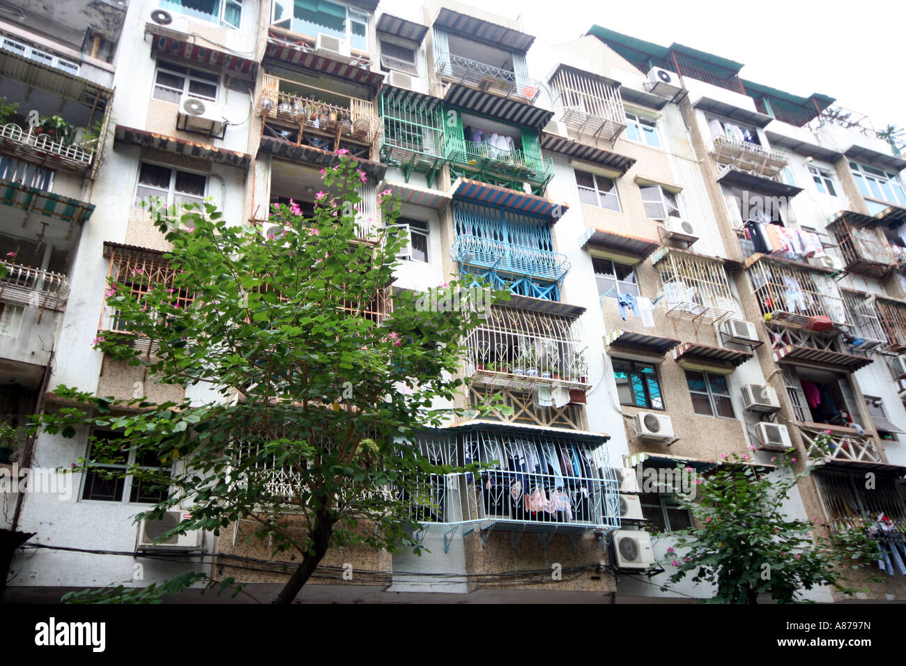Macau Residential Buildings Stock Photo - Alamy
