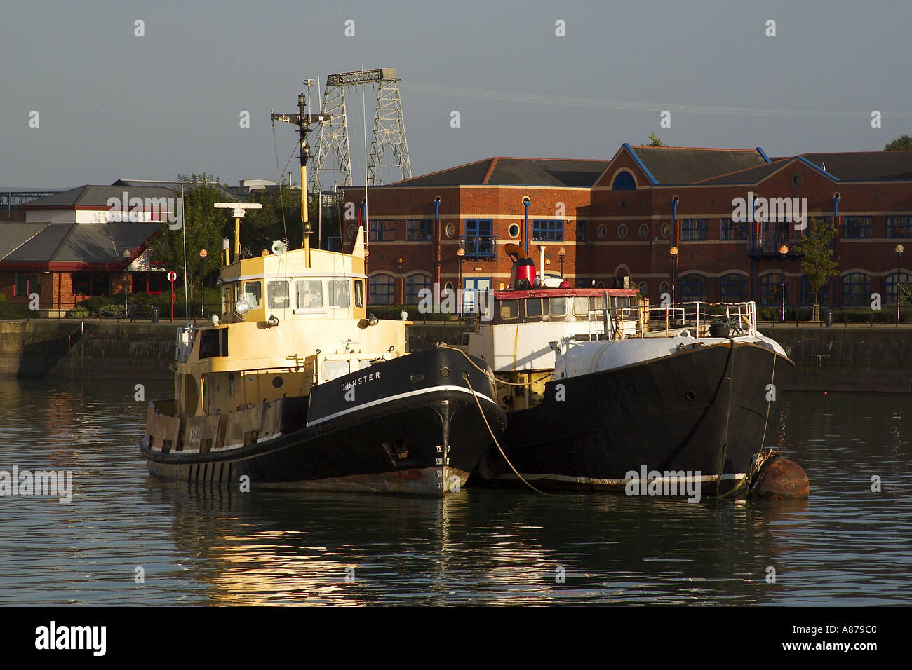 Two ships at Preston docks Stock Photo - Alamy