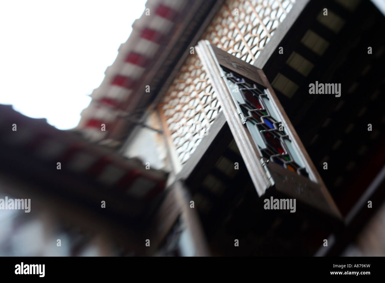 Interior of Lou Kau Mansion, Macau Chinese House, Macau Stock Photo - Alamy