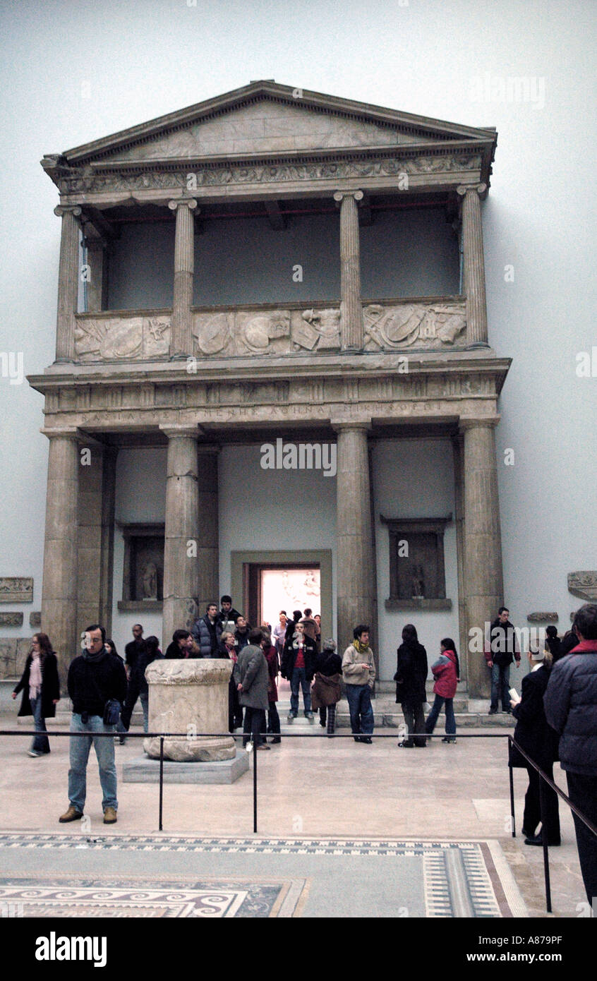 Athena Temple from Pergoman The Pergoman Museum Berlin Germany Stock ...