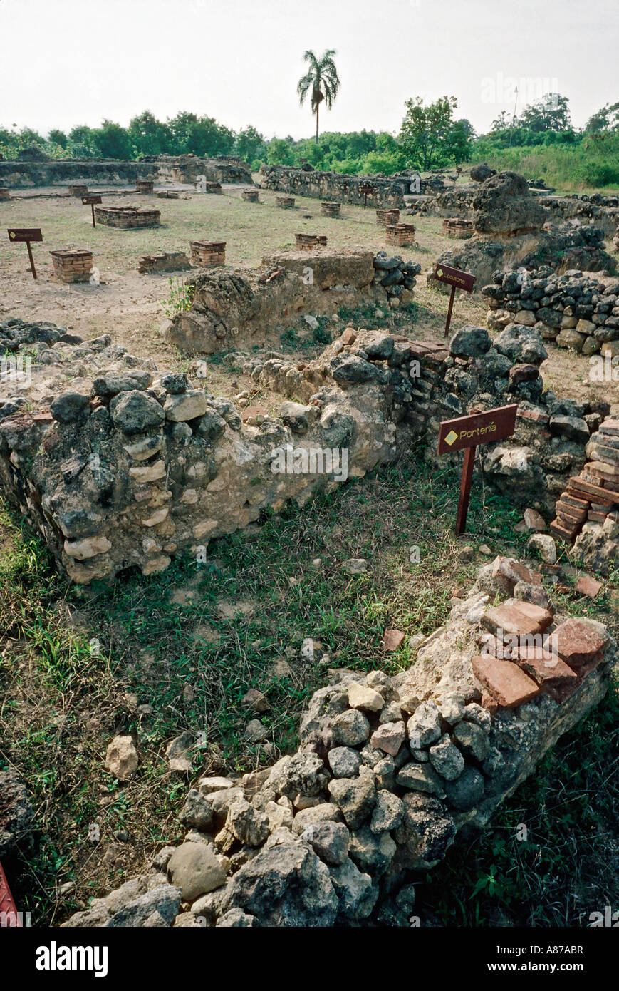 Archaeological site of Santo Tomás where Columbus built a fort in 1494 ...