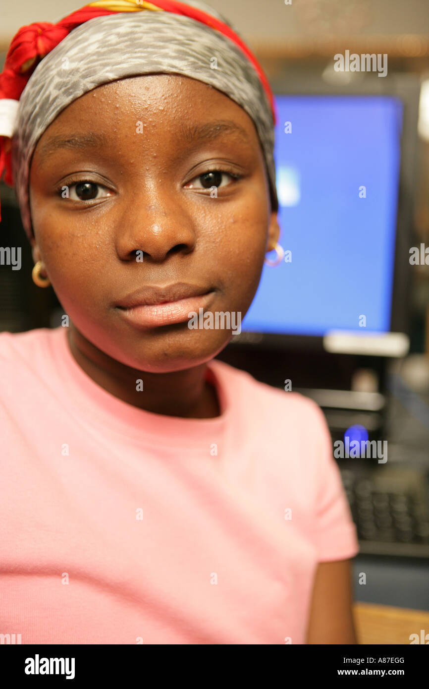 Student sits near computer hi-res stock photography and images - Alamy