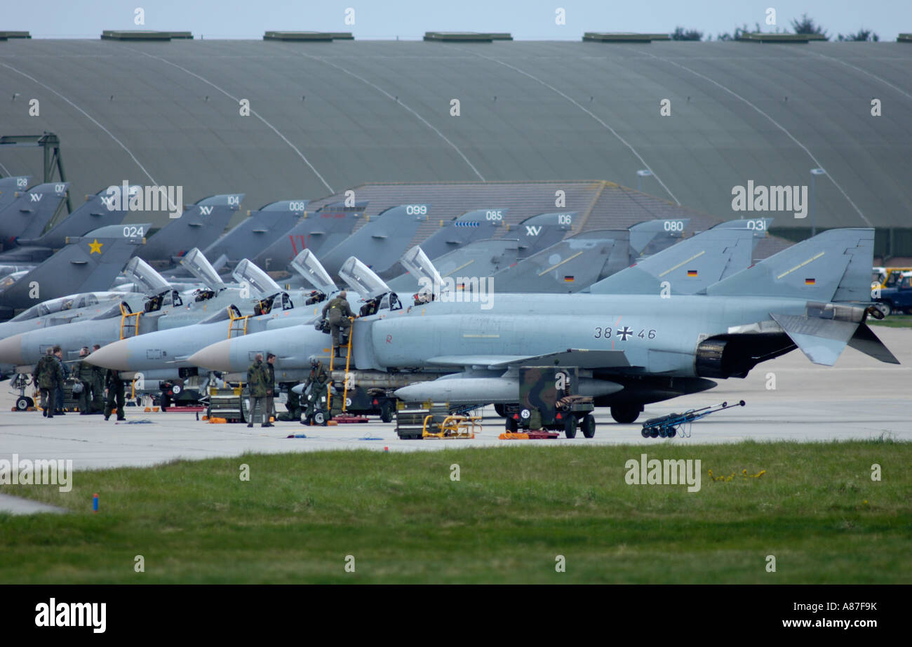 The McDonnell Douglas F-4 Phantom F-4F Jet Fighters of the German Air ...