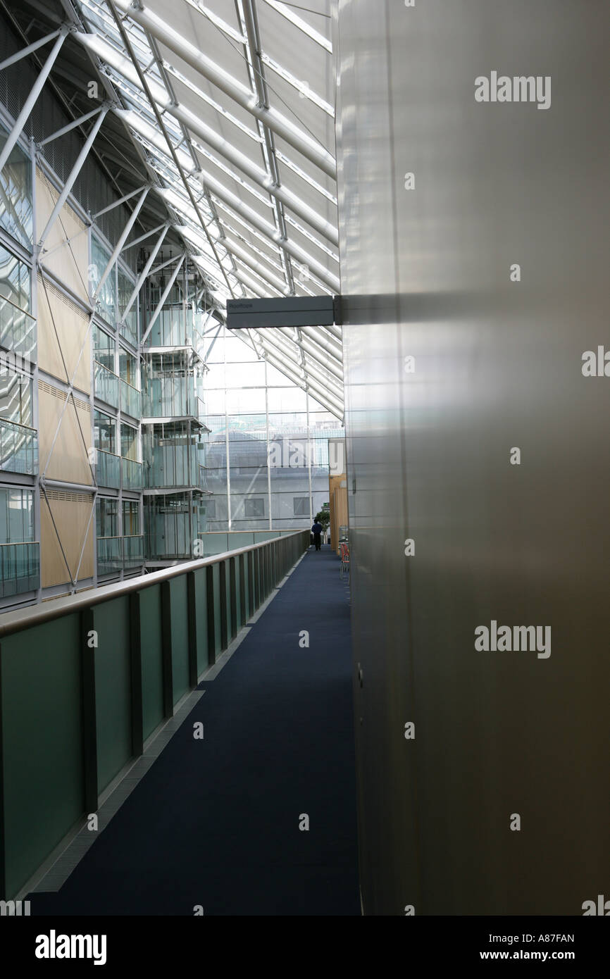 Corridor in office building Stock Photo - Alamy
