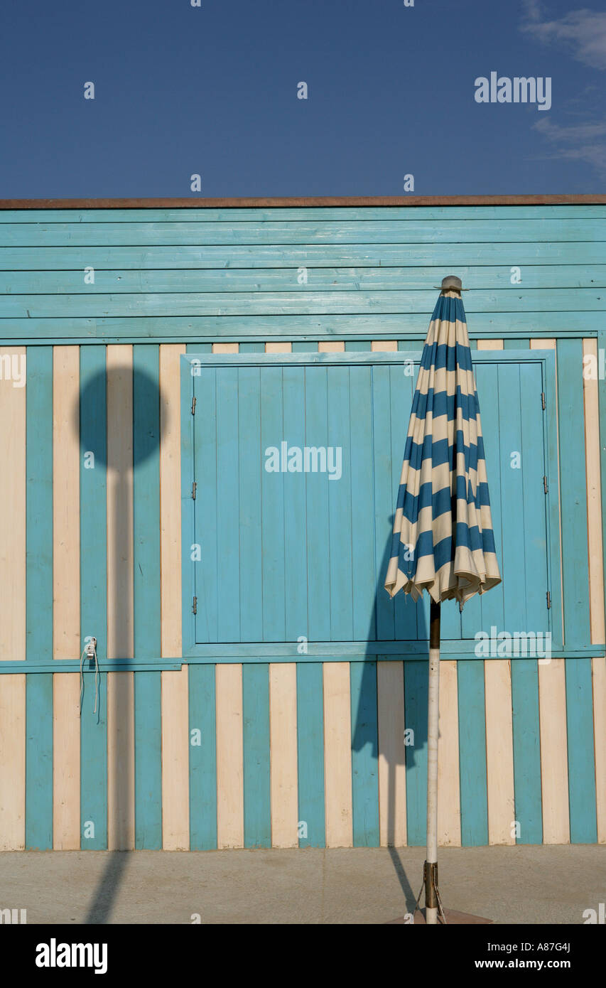 Canopy near a store on beach, cropped Stock Photo - Alamy