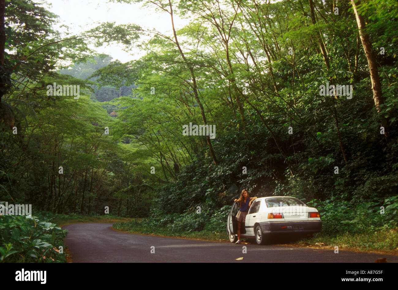 Costa Rica road Stock Photo - Alamy