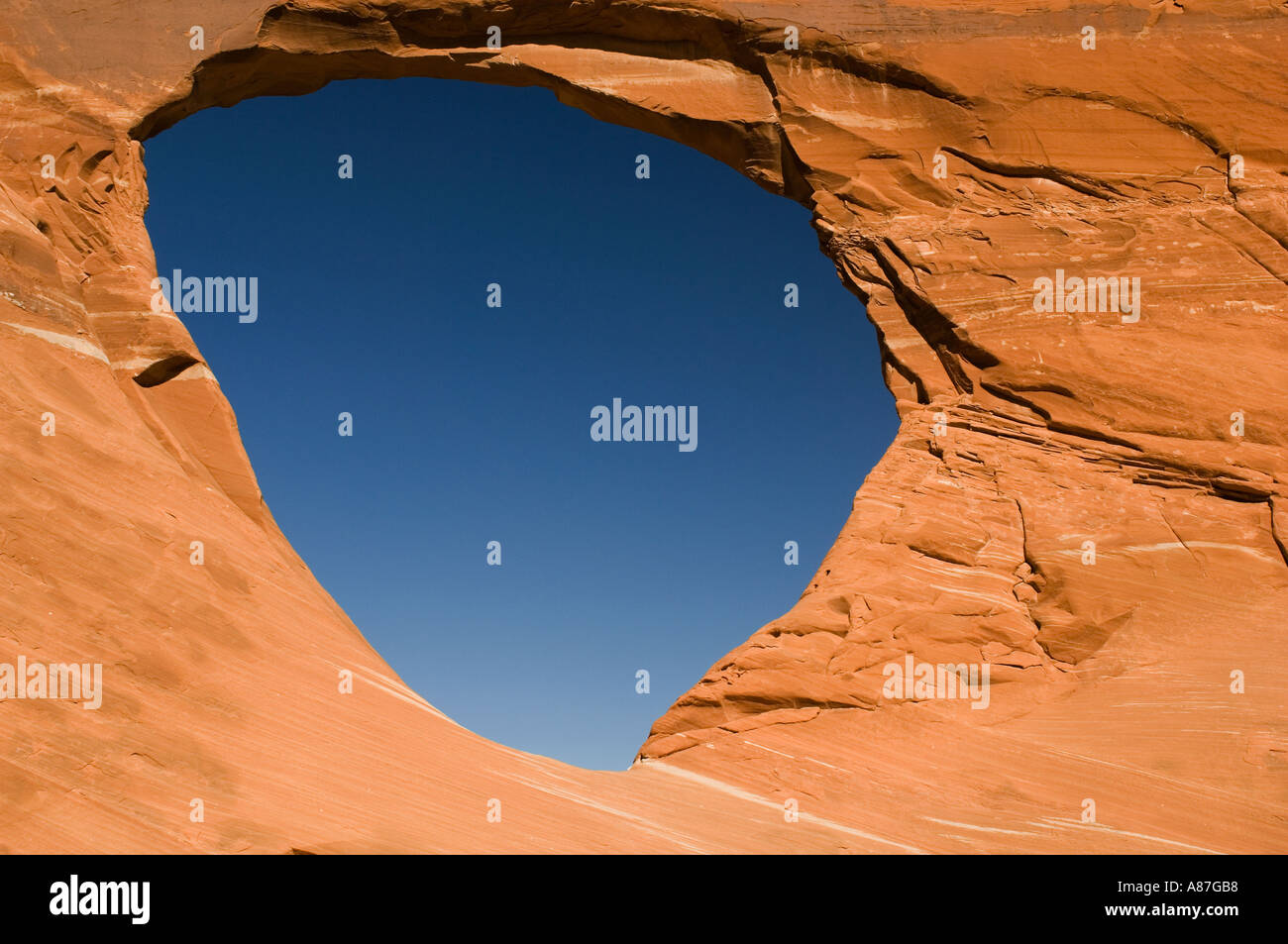 Sandstone arch, Chinle area, ARIZONA Stock Photo - Alamy