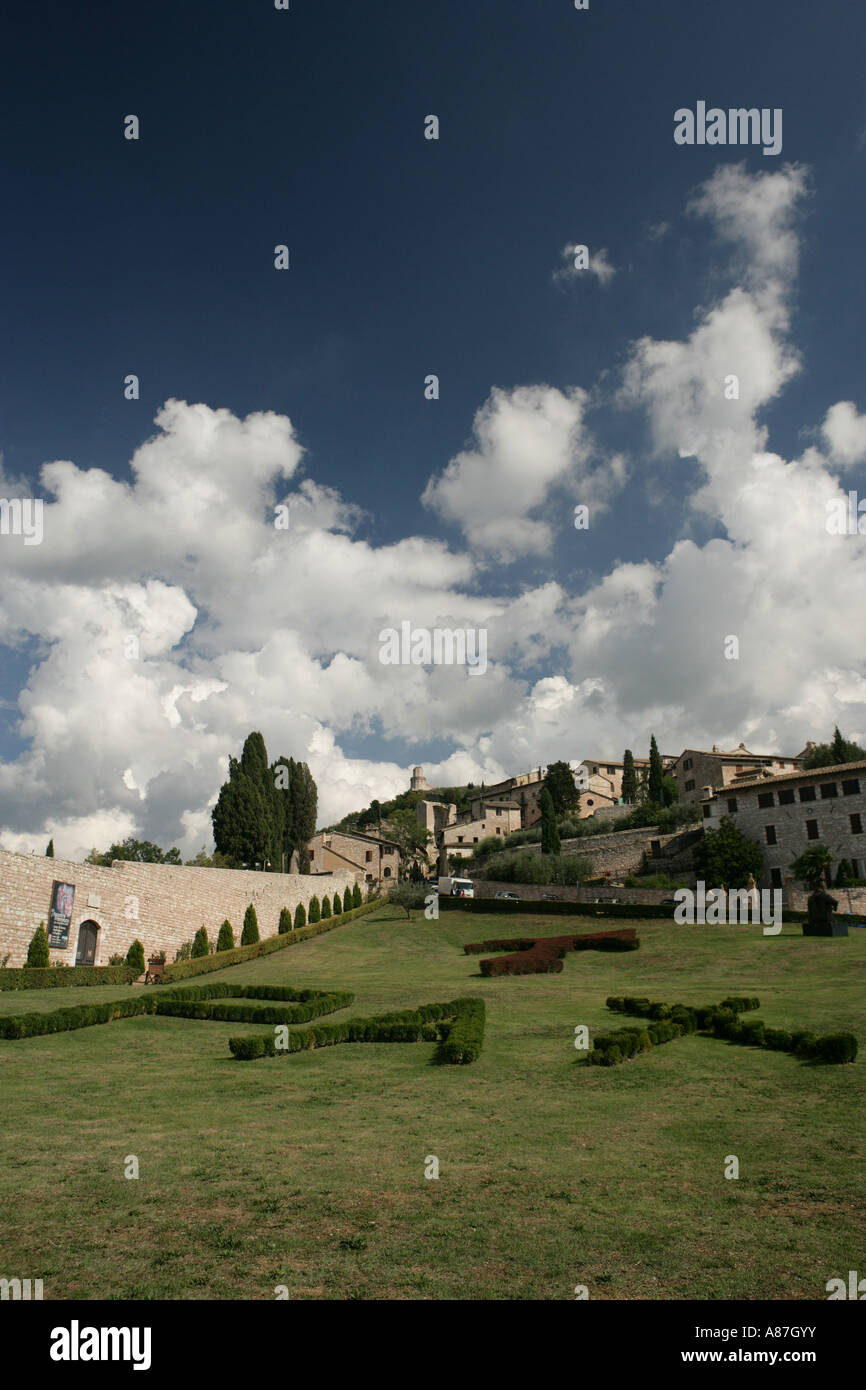 Buildings on slope of hill, low angle view Stock Photo - Alamy
