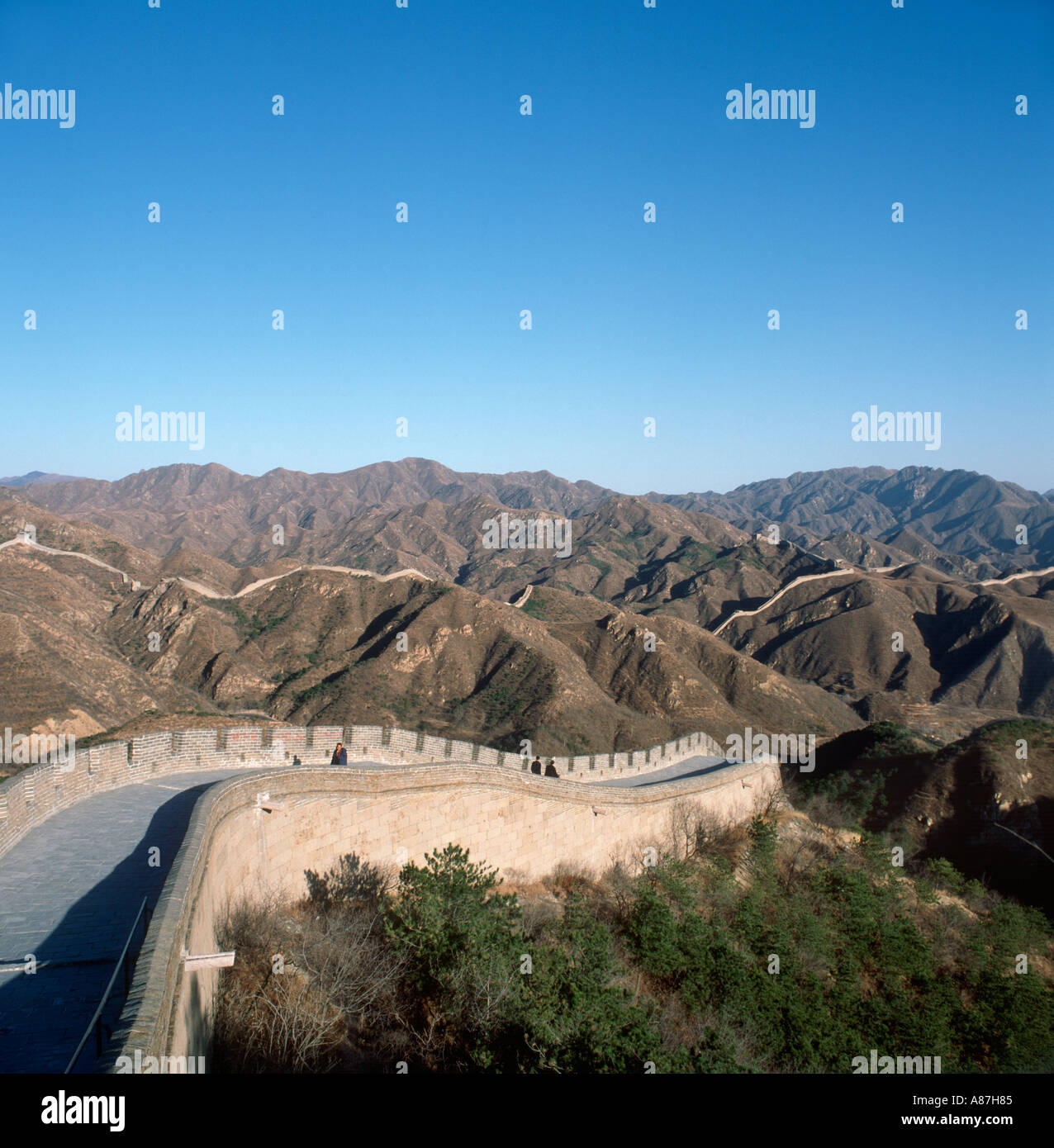 Great Wall, Badaling, near Beijing, China Stock Photo - Alamy
