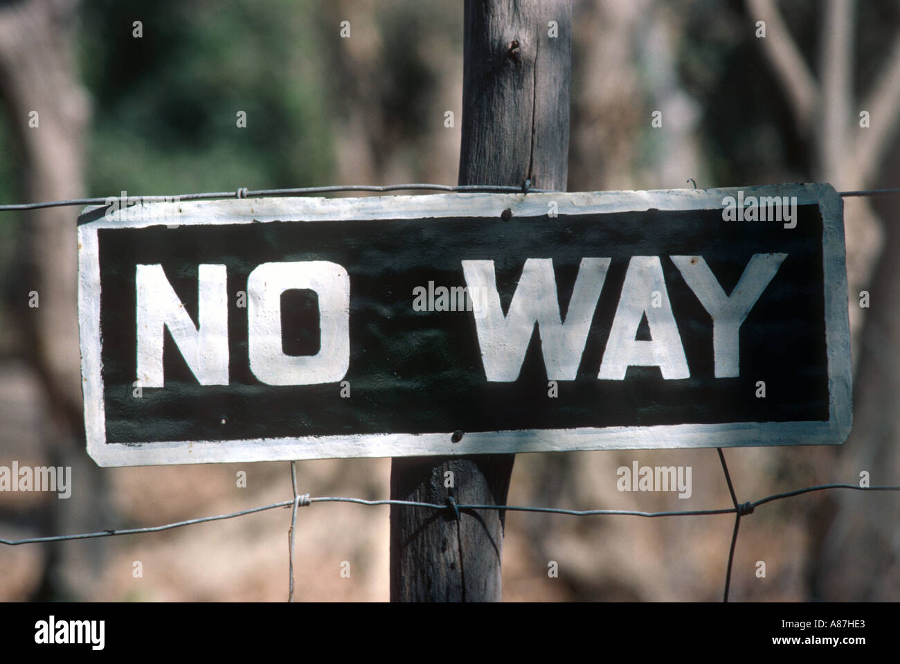 No Way sign, The Gambia, West Africa Stock Photo - Alamy