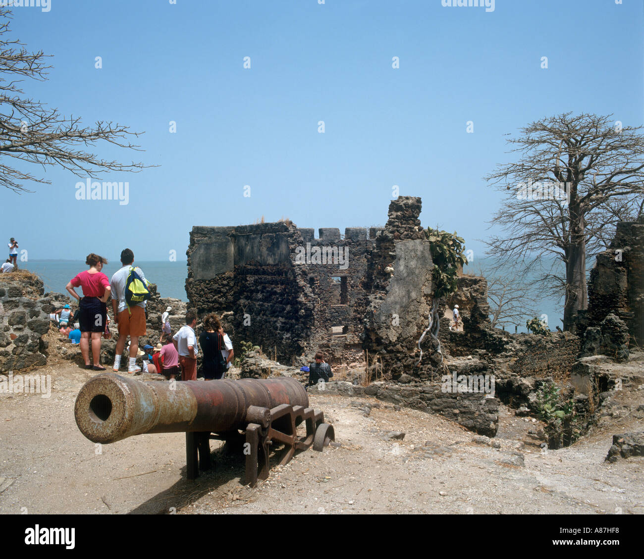 Fort on James Island, Roots Excursion, The Gambia, West Africa Stock ...