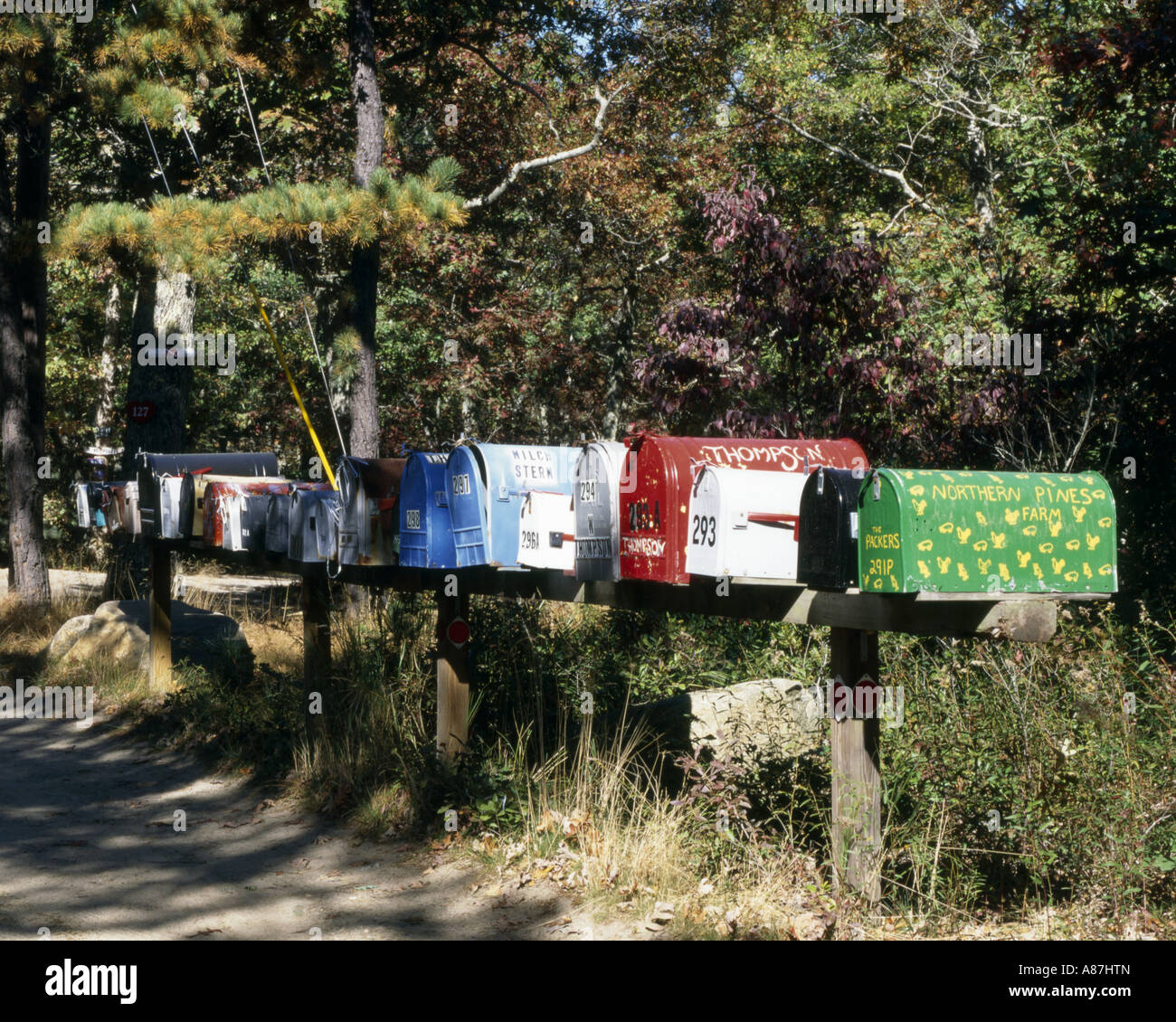 ^painted ^mailboxes hi-res stock photography and images - Alamy
