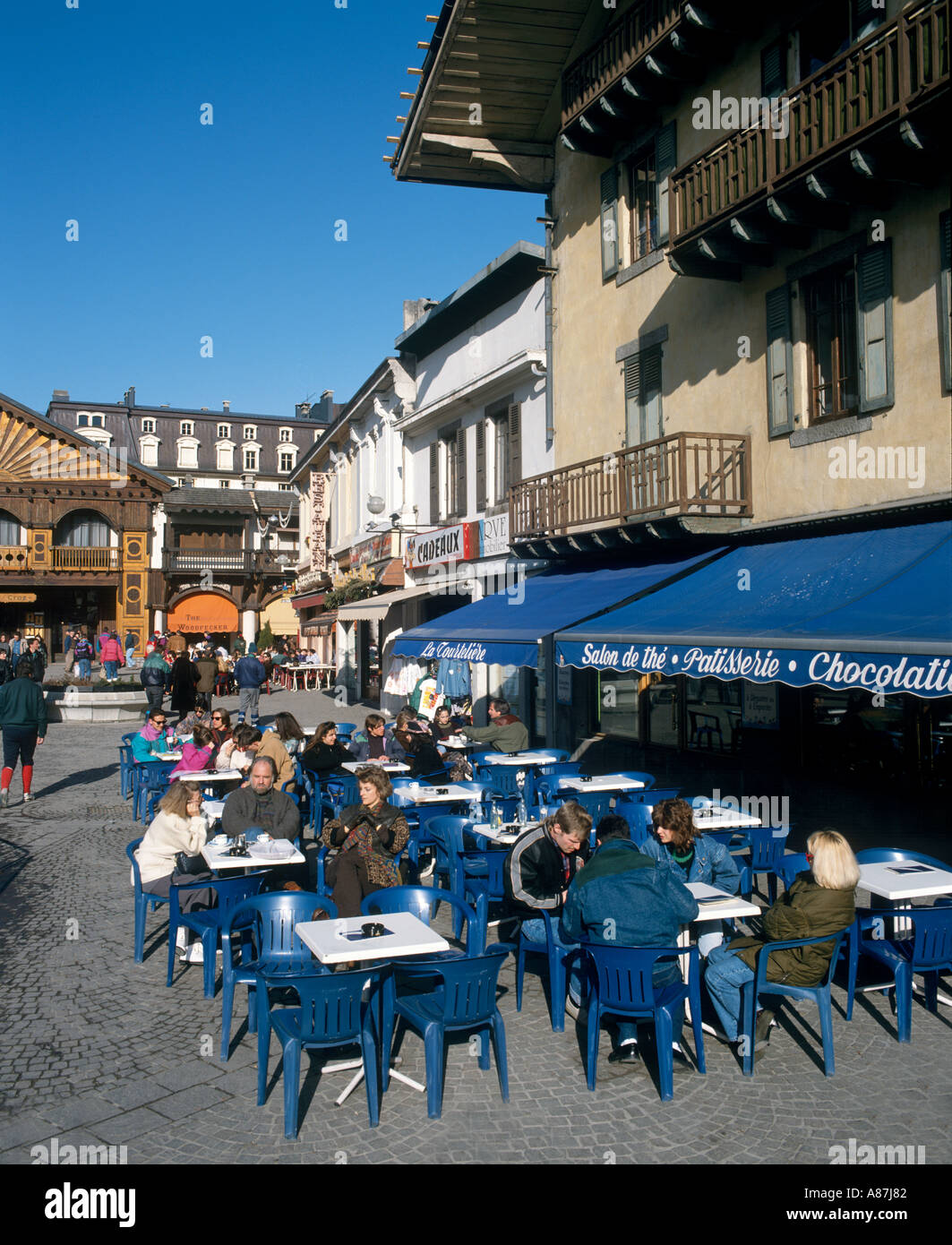 Pavement sidewalk street french alpine town alps france travel hi-res ...