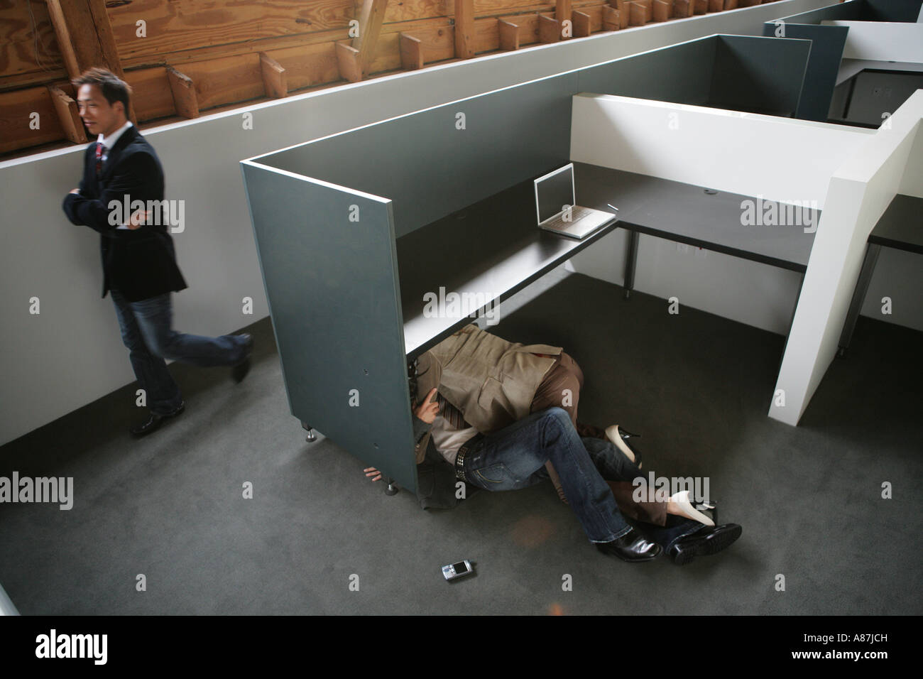 Passionate couple desk hi-res stock photography and images - Alamy