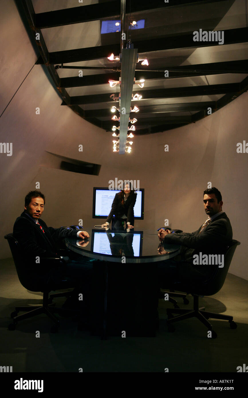 Businesspeople portrait pose serious meeting team hi-res stock ...