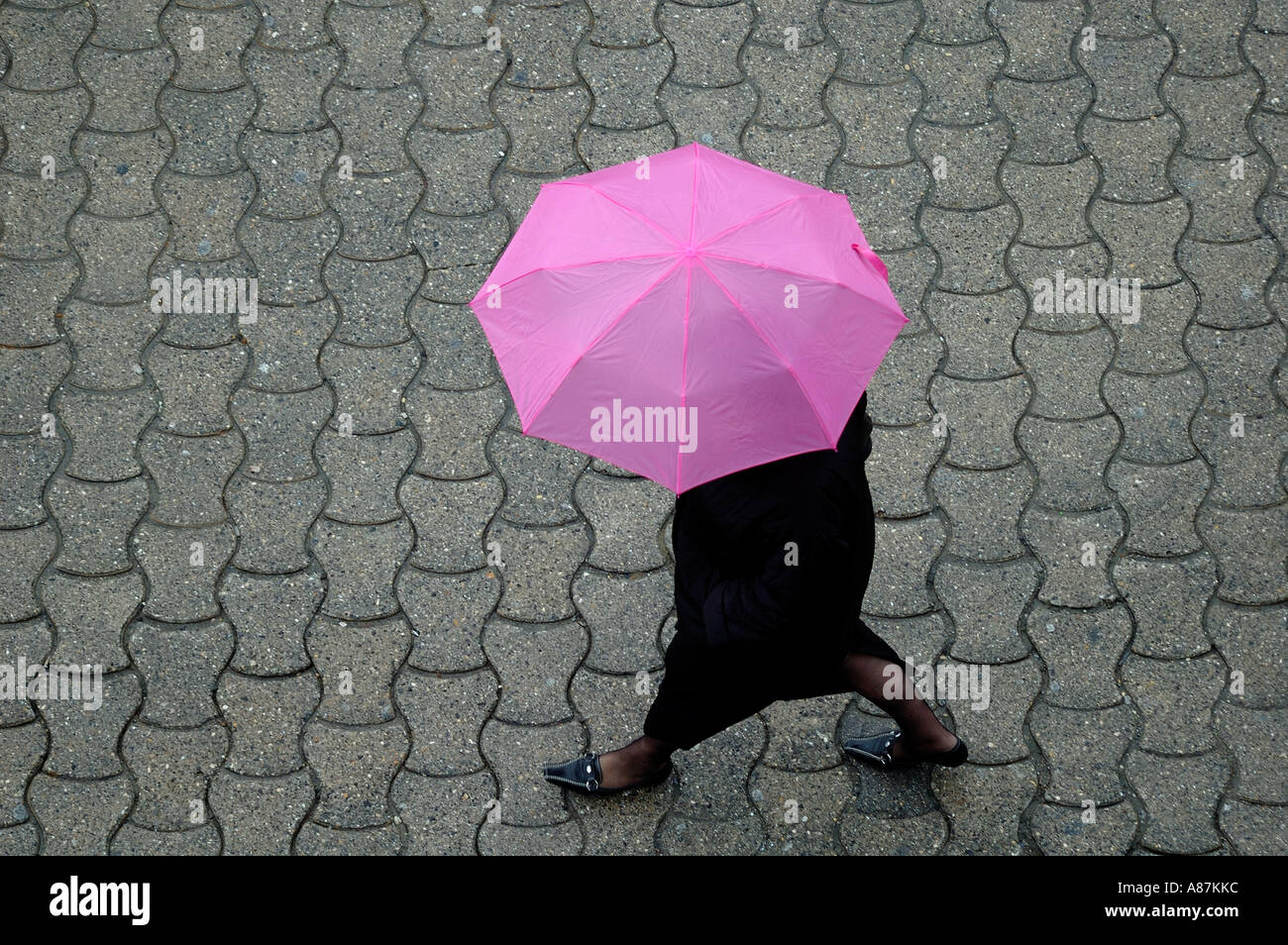 The Pink Umbrella Stock Photo Alamy