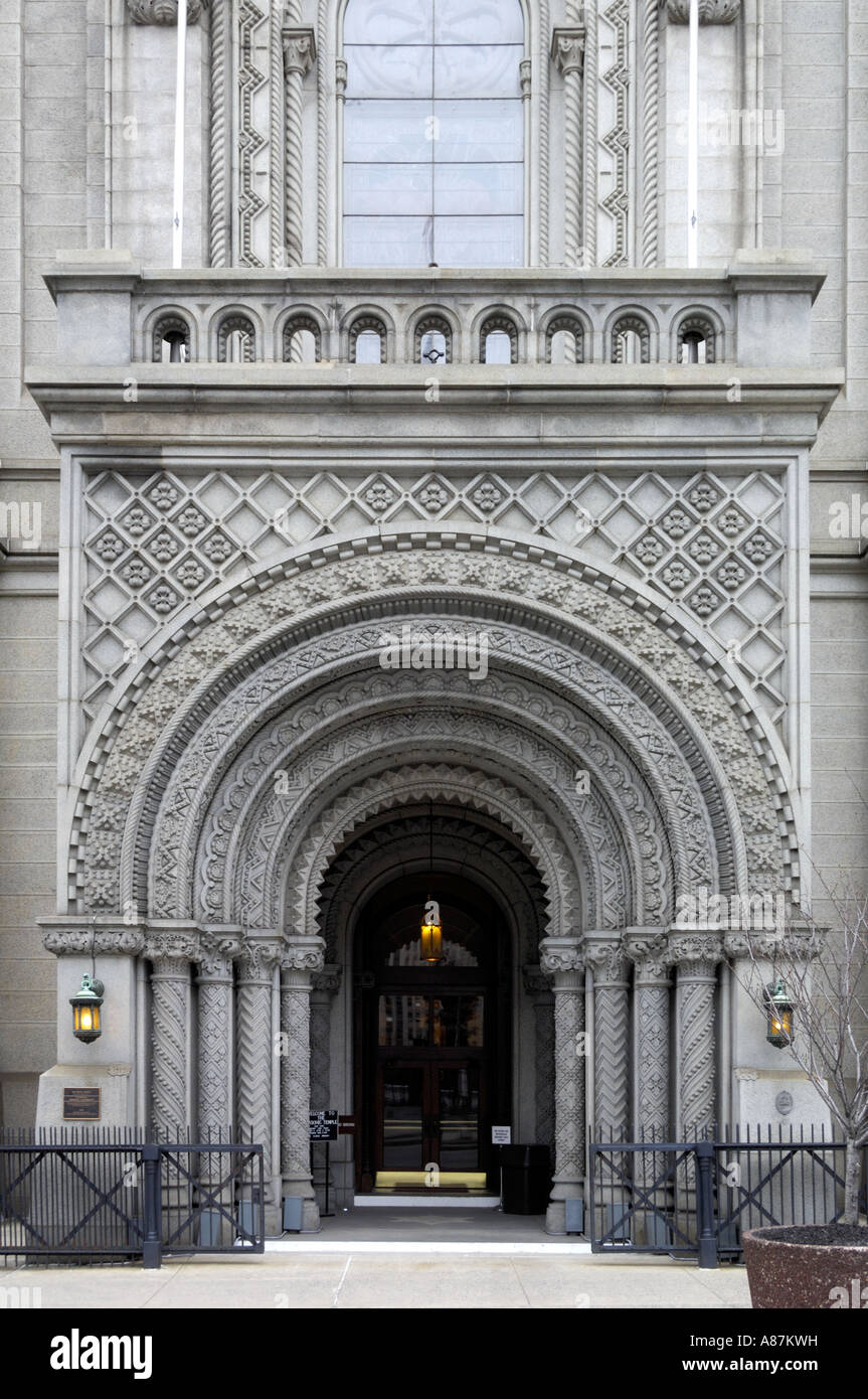 Entrance arch Masonic Temple Philadelphia Pennsylvania USA Stock Photo ...